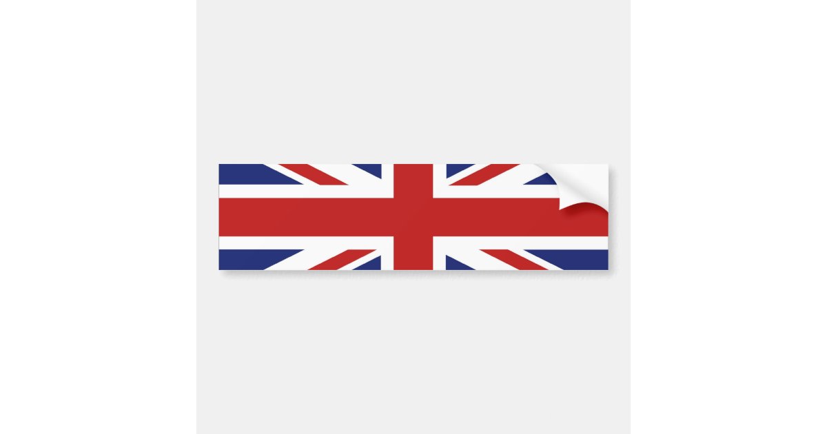 Union Jack Bumper Sticker | Zazzle