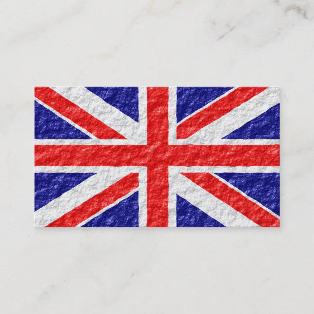 Union Jack Flag Design Business Card | Zazzle