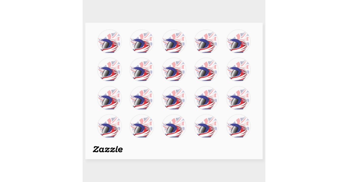 Union Jack Motorcycle Helmet Stickers | Zazzle