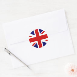 Union jack stickers | round | Zazzle