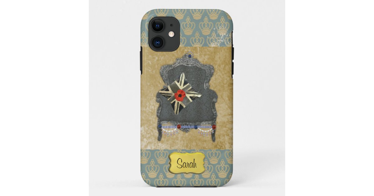 Union Jack Theme Personalised iPhone Cases | Zazzle