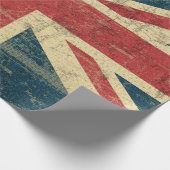 Union Jack Vintage Distressed Wrapping Paper | Zazzle