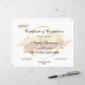 Unique Logo Certificate of Completion Award Course | Zazzle