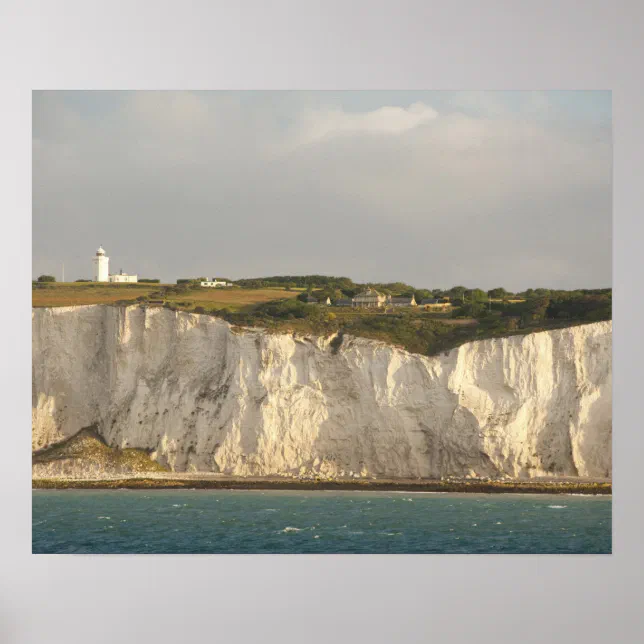 United Kingdom, Dover. The famous white cliffs Poster | Zazzle