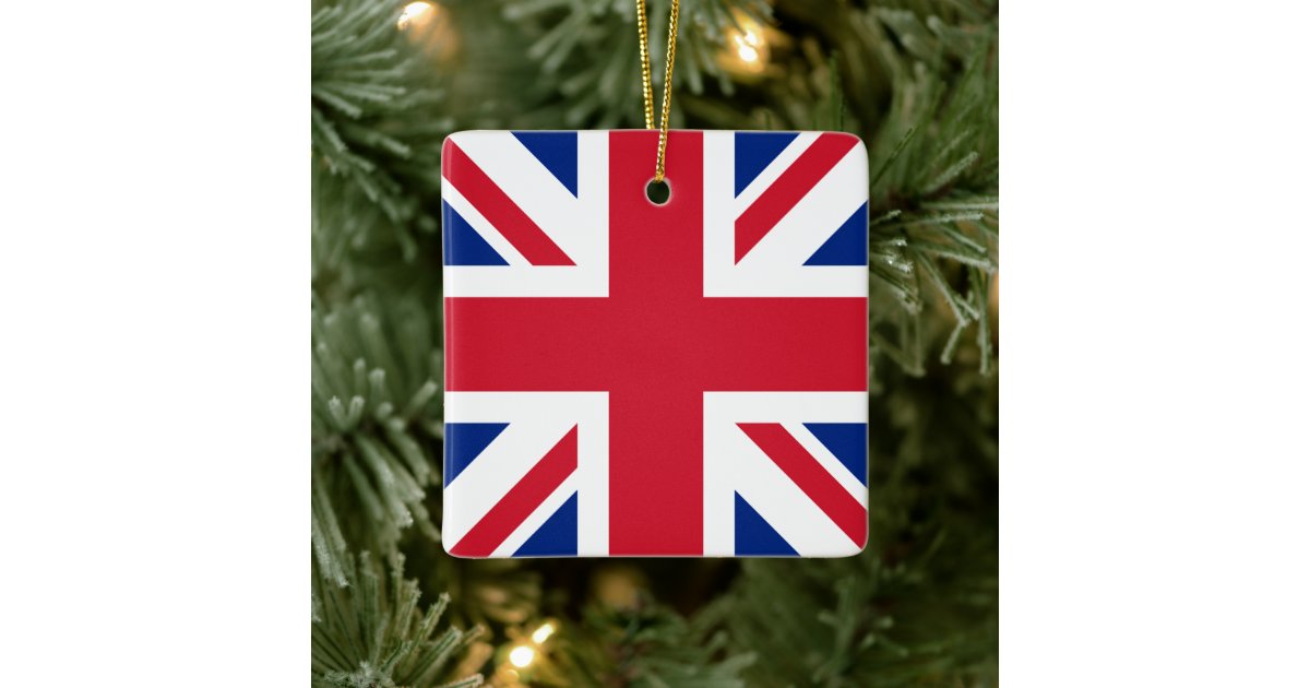 United Kingdom Union Jack Flag of British Colonies Ceramic Ornament ...