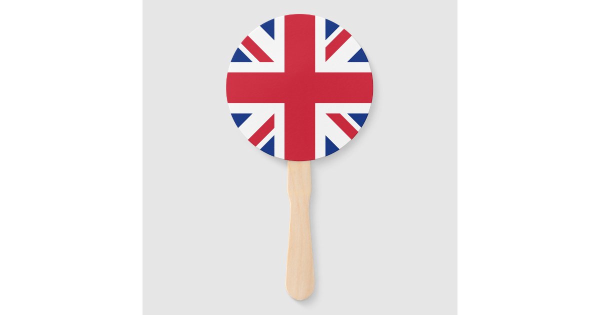 United Kingdom Union Jack Flag of British Colonies Hand Fan | Zazzle