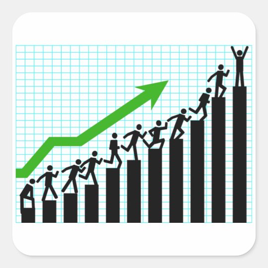 Upward Trend Graph Stickers | Zazzle.co.uk