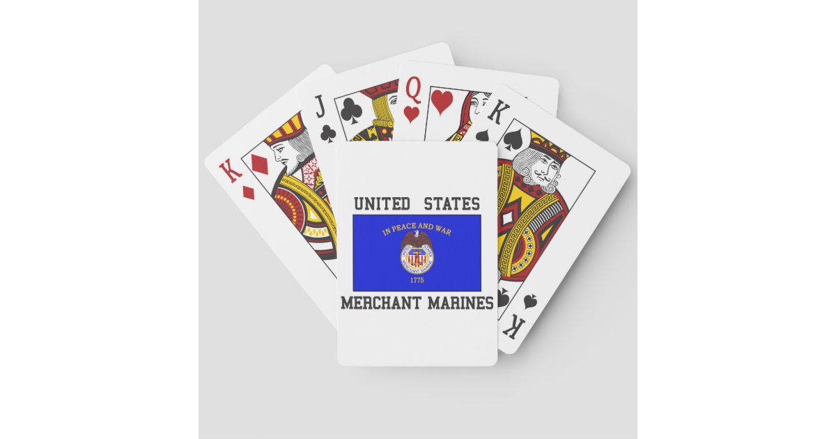 US Merchant Marine Playing Cards | Zazzle