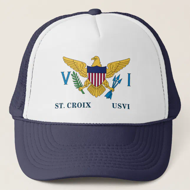US Virgin Islands Flag St. Croix USVI Trucker Hat | Zazzle