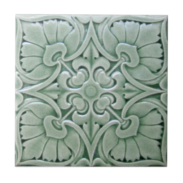 V0009 Victorian Antique Reproduction Ceramic Tile | Zazzle