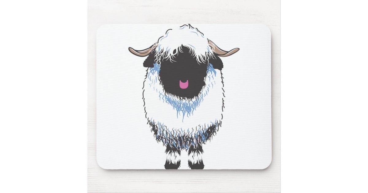 VALAIS BLACKNOSE SHEEP MOUSE MAT | Zazzle