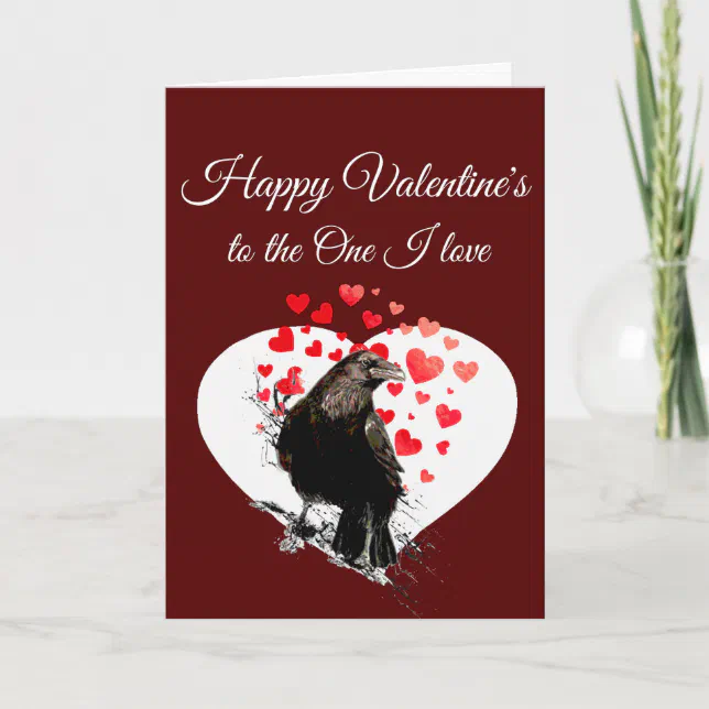 Valentine to One I love Edgar Allan Poe Poem Card | Zazzle
