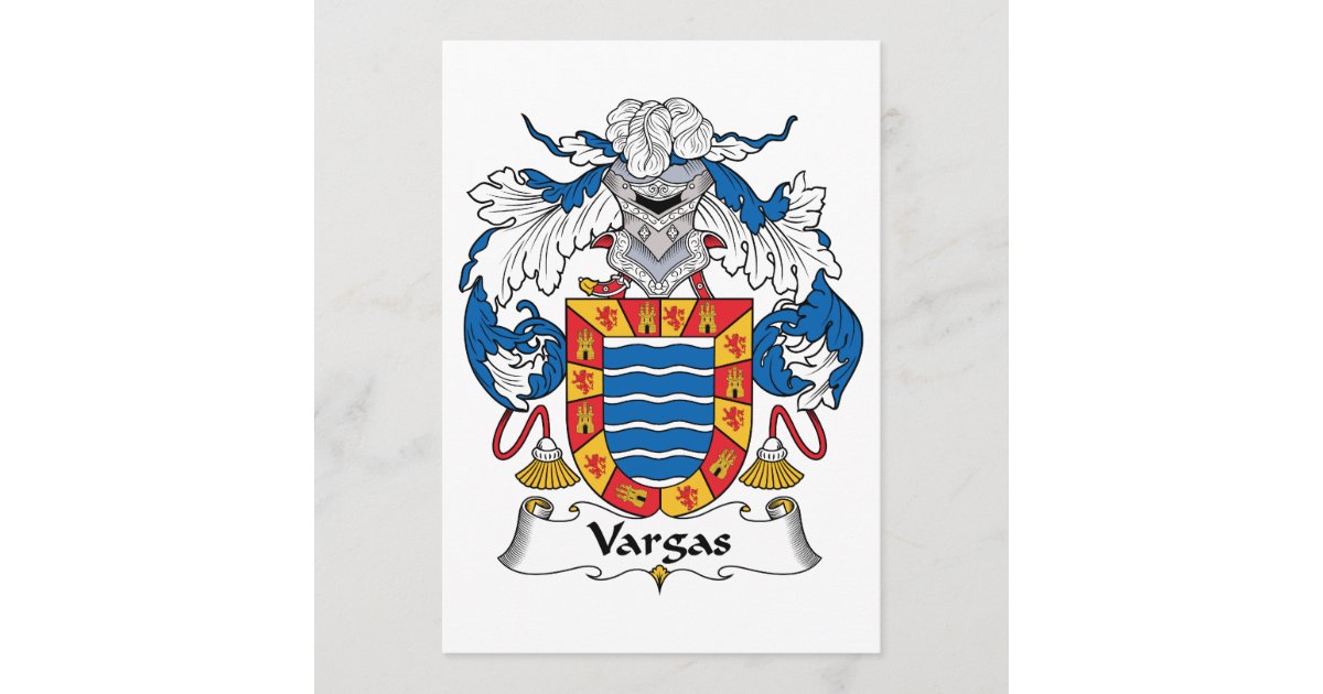 Vargas Family Crest | Zazzle.co.uk