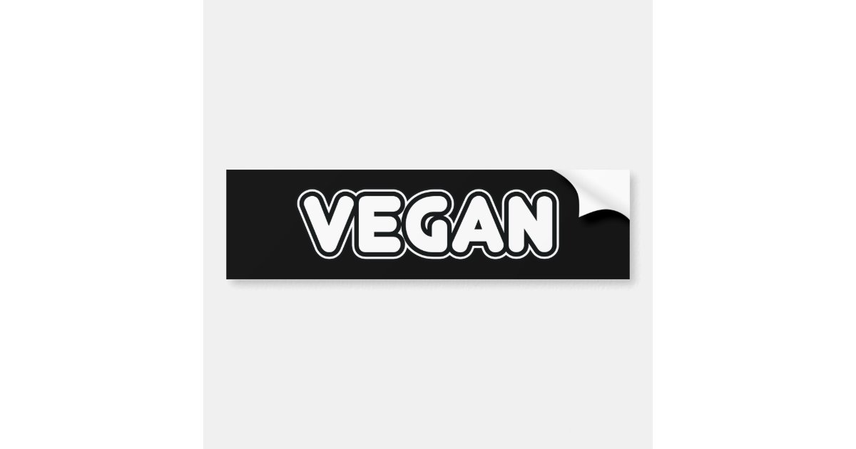 Vegan Bumper Sticker | Zazzle