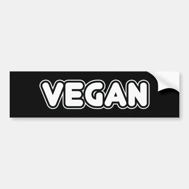 Vegan Bumper Sticker | Zazzle
