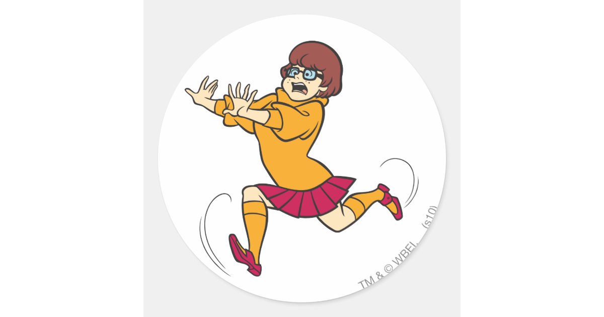 Velma Running Classic Round Sticker | Zazzle