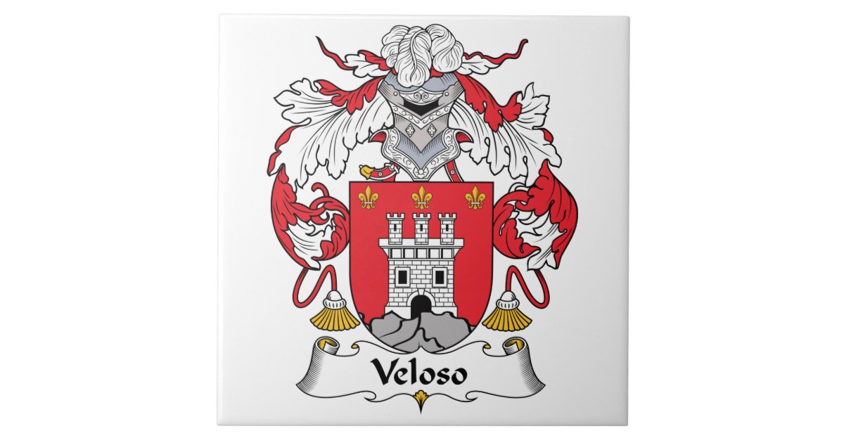 Veloso Family Crest Tile | Zazzle