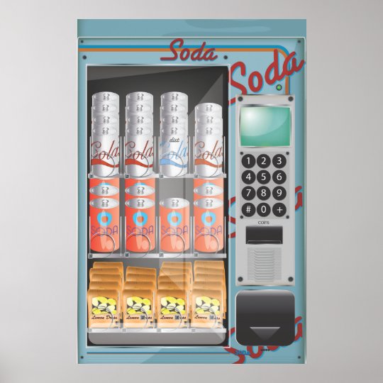 Vending Machine Poster | Zazzle.co.uk