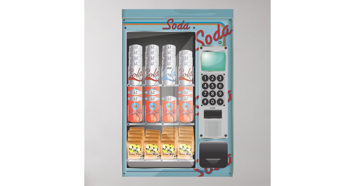 Vending Machine Poster | Zazzle