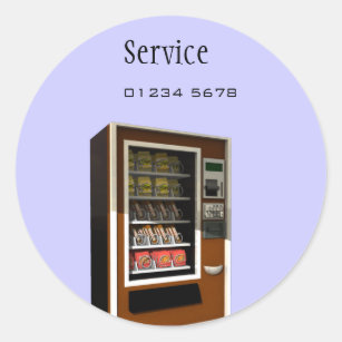 Vending Machine Stickers & Labels | Zazzle UK