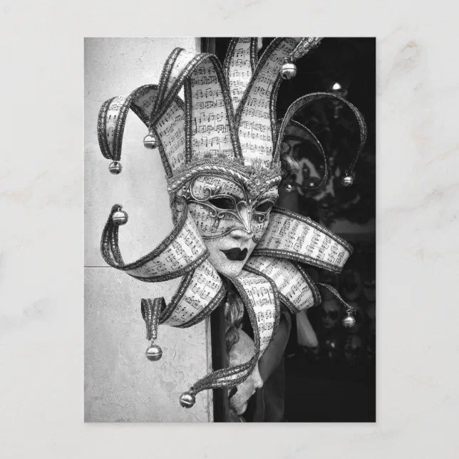 Venetian Carnevale Mask Postcard | Zazzle
