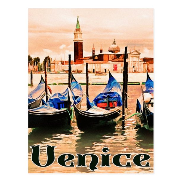 Vintage Venice Postcards | Zazzle UK