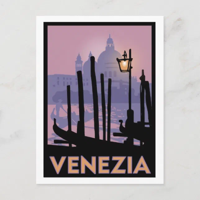Venice Poster Post Card | Zazzle