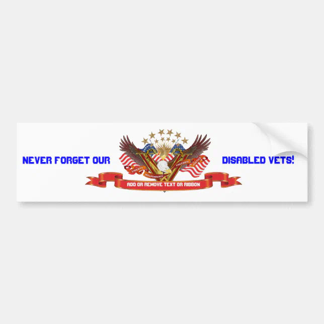 Veteran DAV Best viewed large Please view notes Bumper Sticker | Zazzle
