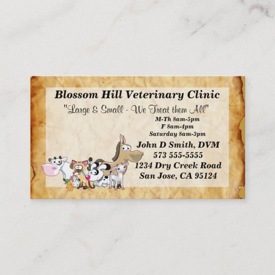 Veterinarian Business Card | Zazzle.co.uk