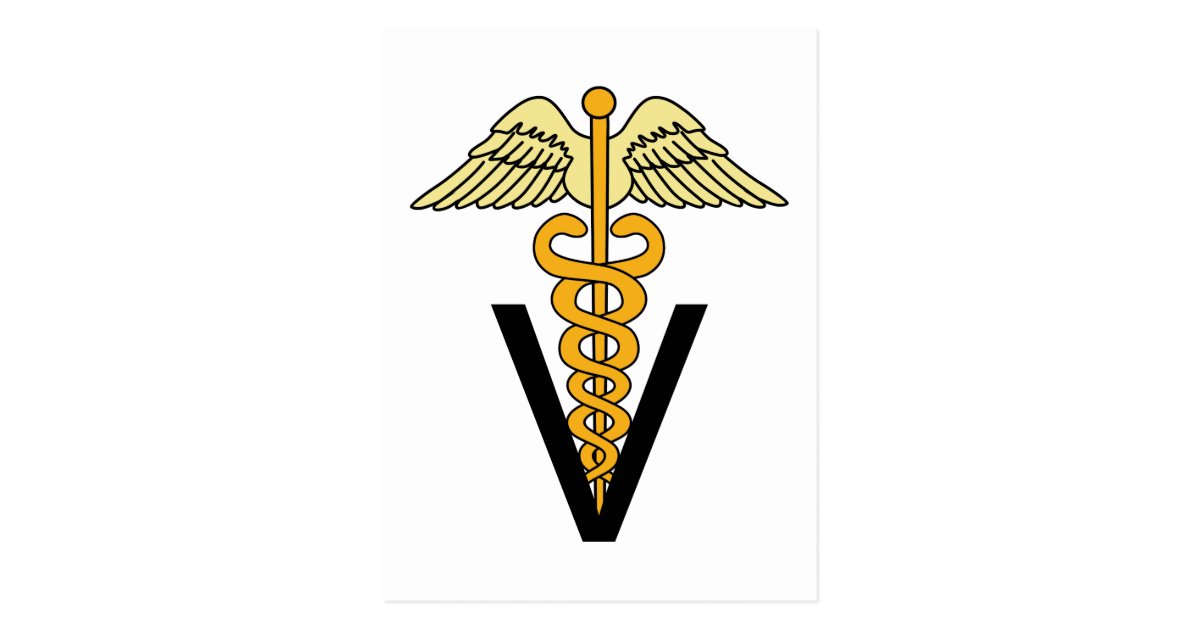 Veterinarian Symbol Postcard | Zazzle.co.uk
