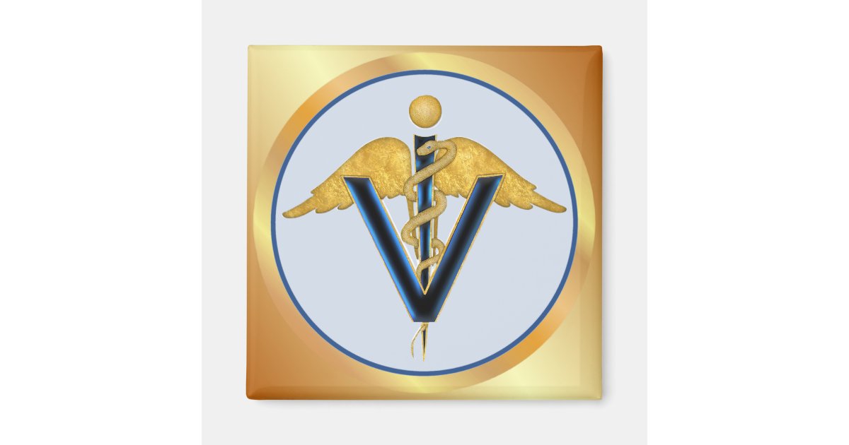 Veterinary Caduceus Magnet | Zazzle