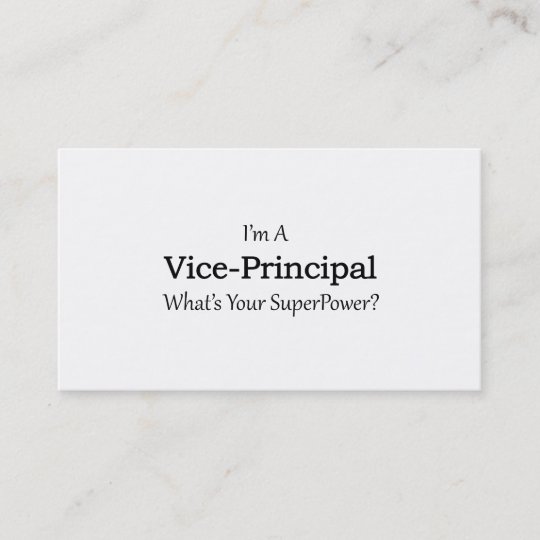Vice-Principal Business Card | Zazzle.co.uk