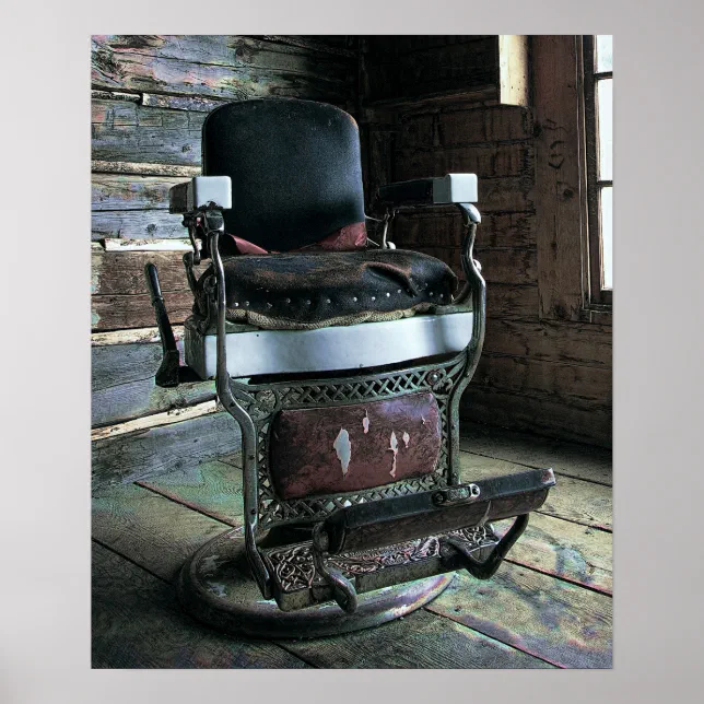 VICTORIAN BARBER CHAIR POSTER | Zazzle