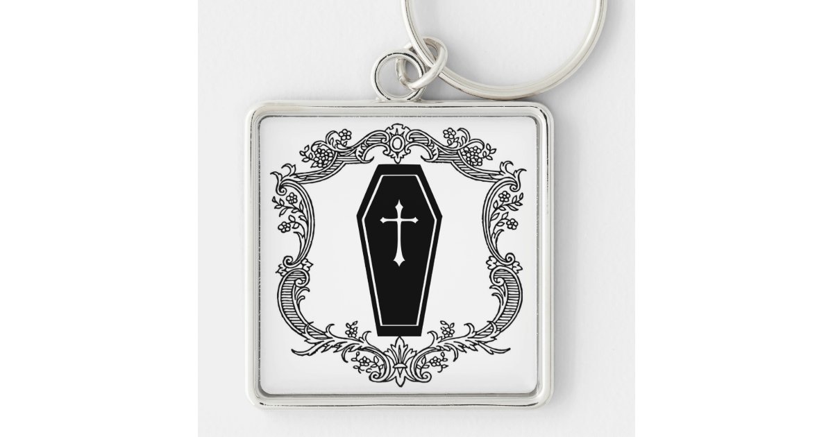 Victorian Casket Keychain | Zazzle