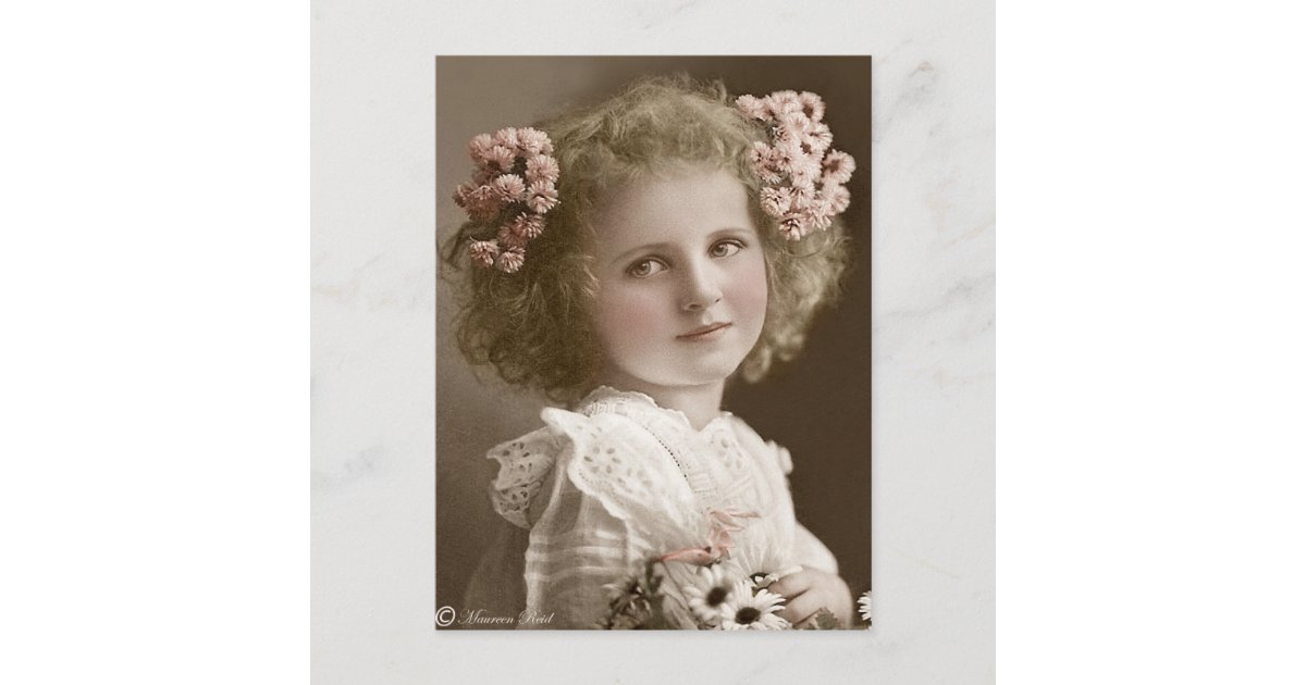 victorian Edwardian Sepia Hand Tinted Postcard 17 | Zazzle