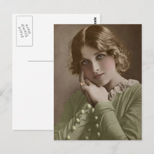 Victorian Edwardian Sepia Hand Tinted Postcard 6 | Zazzle