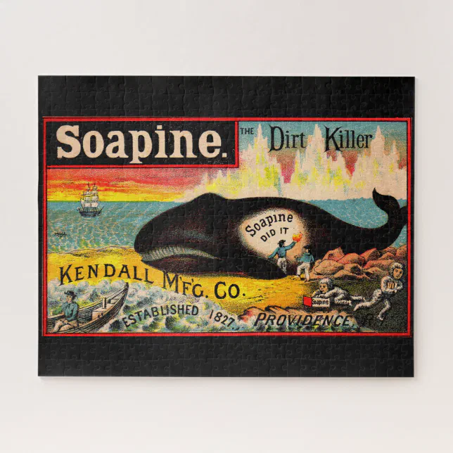 Victorian trade card Soapine the Dirt Killer Jigsaw Puzzle | Zazzle