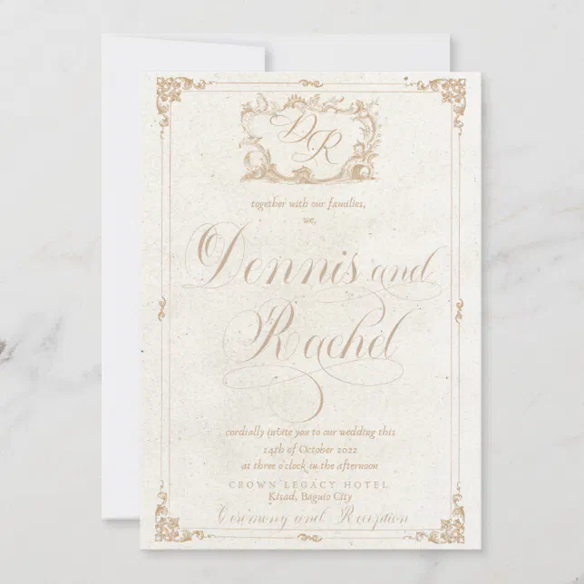 Victorian Wedding Invitation | Zazzle