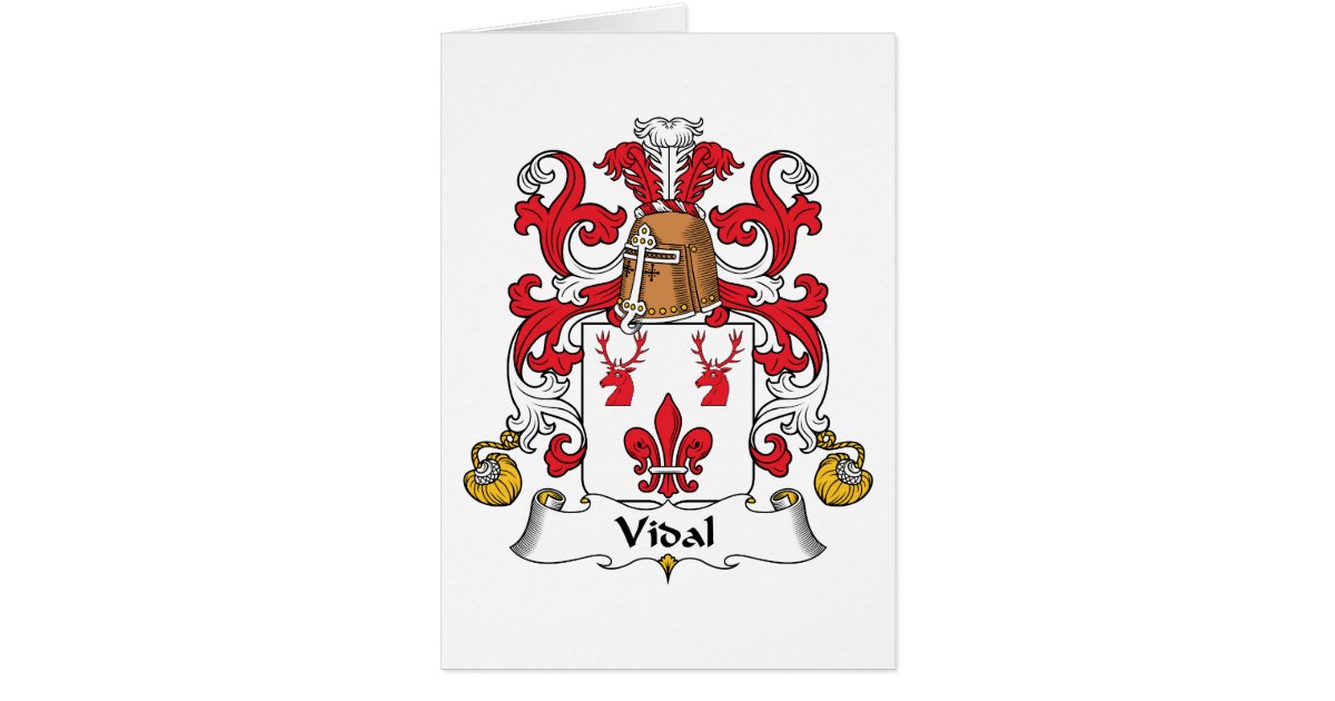 Vidal Family Crest | Zazzle