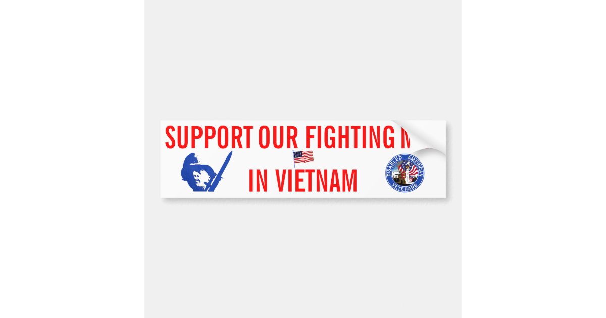 VIETNAM WAR BUMPER STICKER | Zazzle