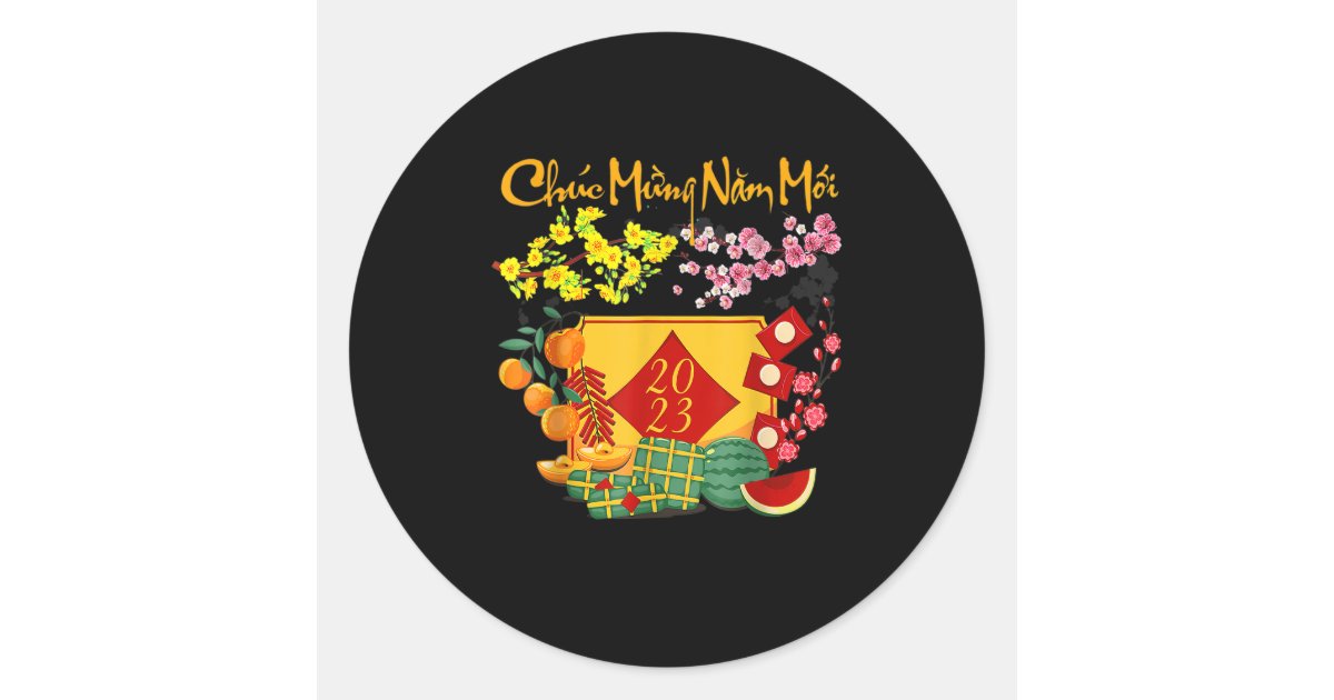 Vietnamese Lunar New Year - Tet 2023 Decoration Li Classic Round ...