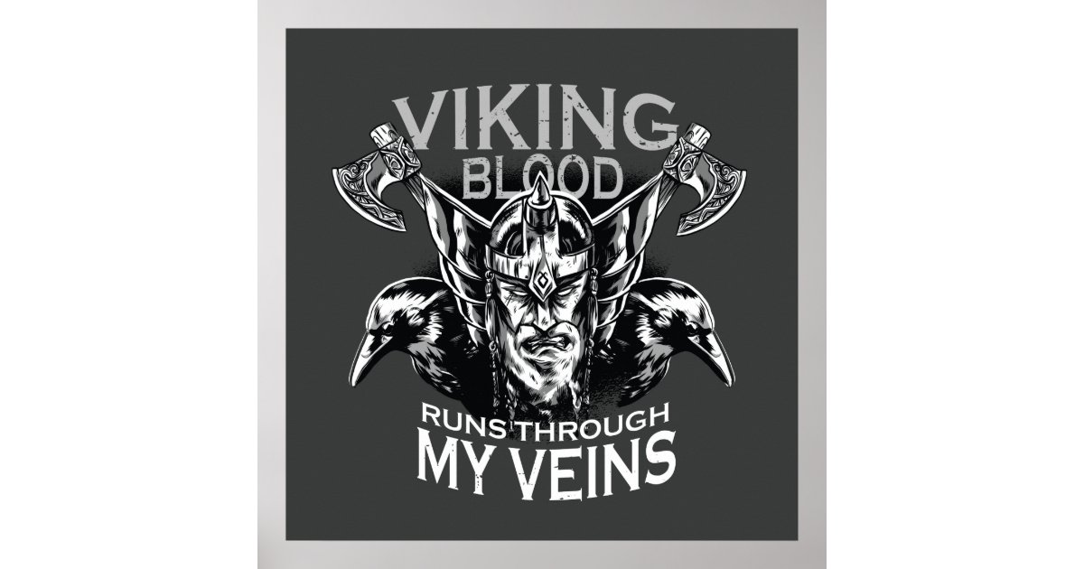 Viking Blood Poster | Zazzle