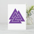 Viking Triangle Warrior Norse Mythology Warrior Gi Invitation | Zazzle