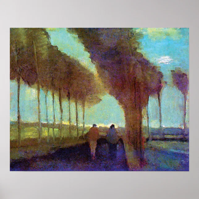 Vincent Van Gogh - Country Lane With Two Figures Poster | Zazzle