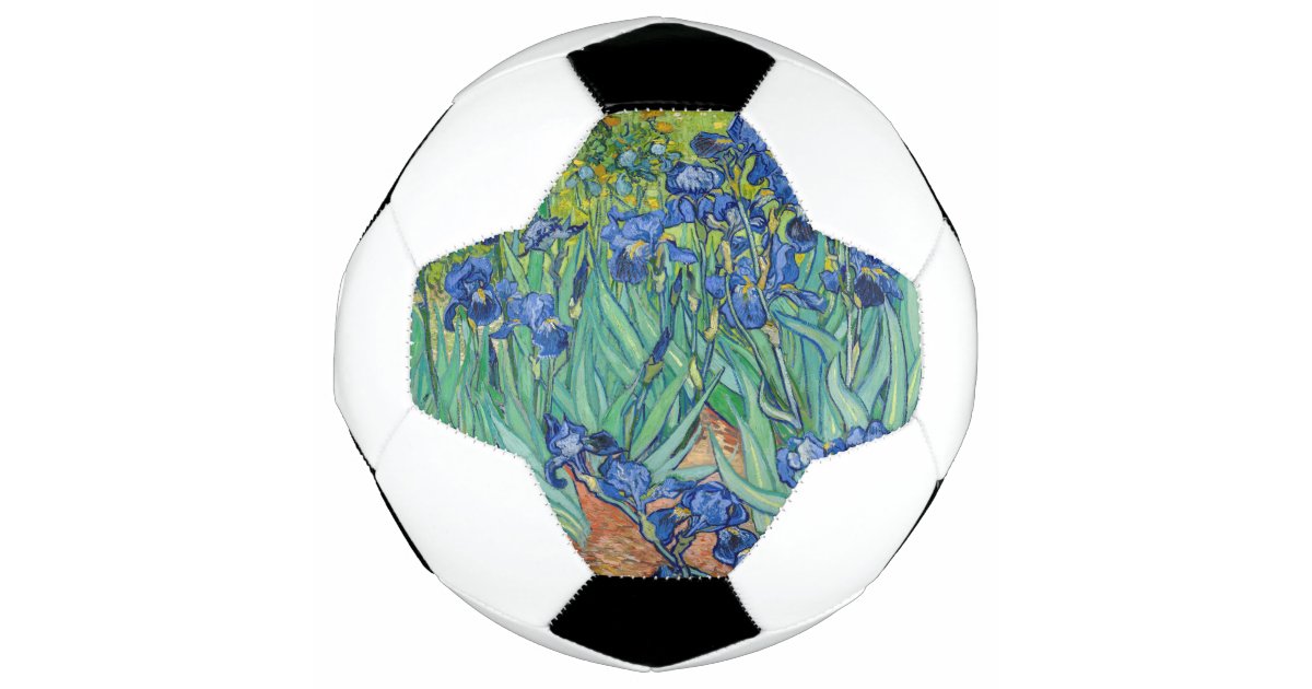 Vincent Van Gogh - Irises Football | Zazzle