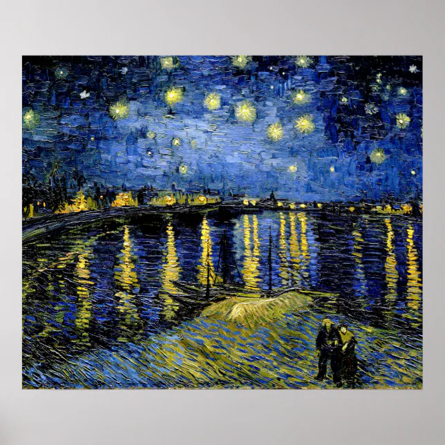 Vincent Van Gogh Starry Night Over The Rhone 1888 Poster | Zazzle
