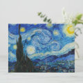 Vincent Van Gogh The Starry Night Invitation | Zazzle