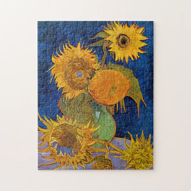 Vincent van Gogh - Vase with Five Sunflowers Jigsaw Puzzle | Zazzle