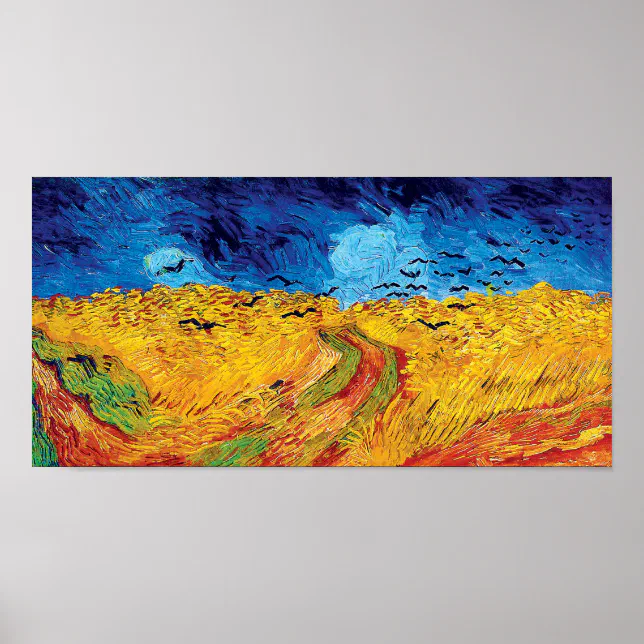 Vincent Van Gogh - Wheat Field with Black Crows Poster | Zazzle