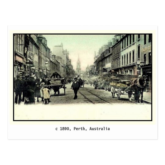 Vintage 1890 Perth, Australia Postcard | Zazzle.co.uk